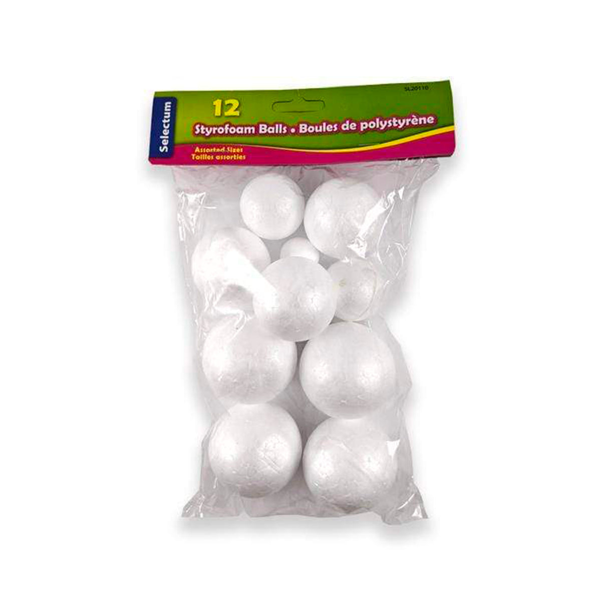 Assorted White Foam Balls - 12 Pack – Teacher's File