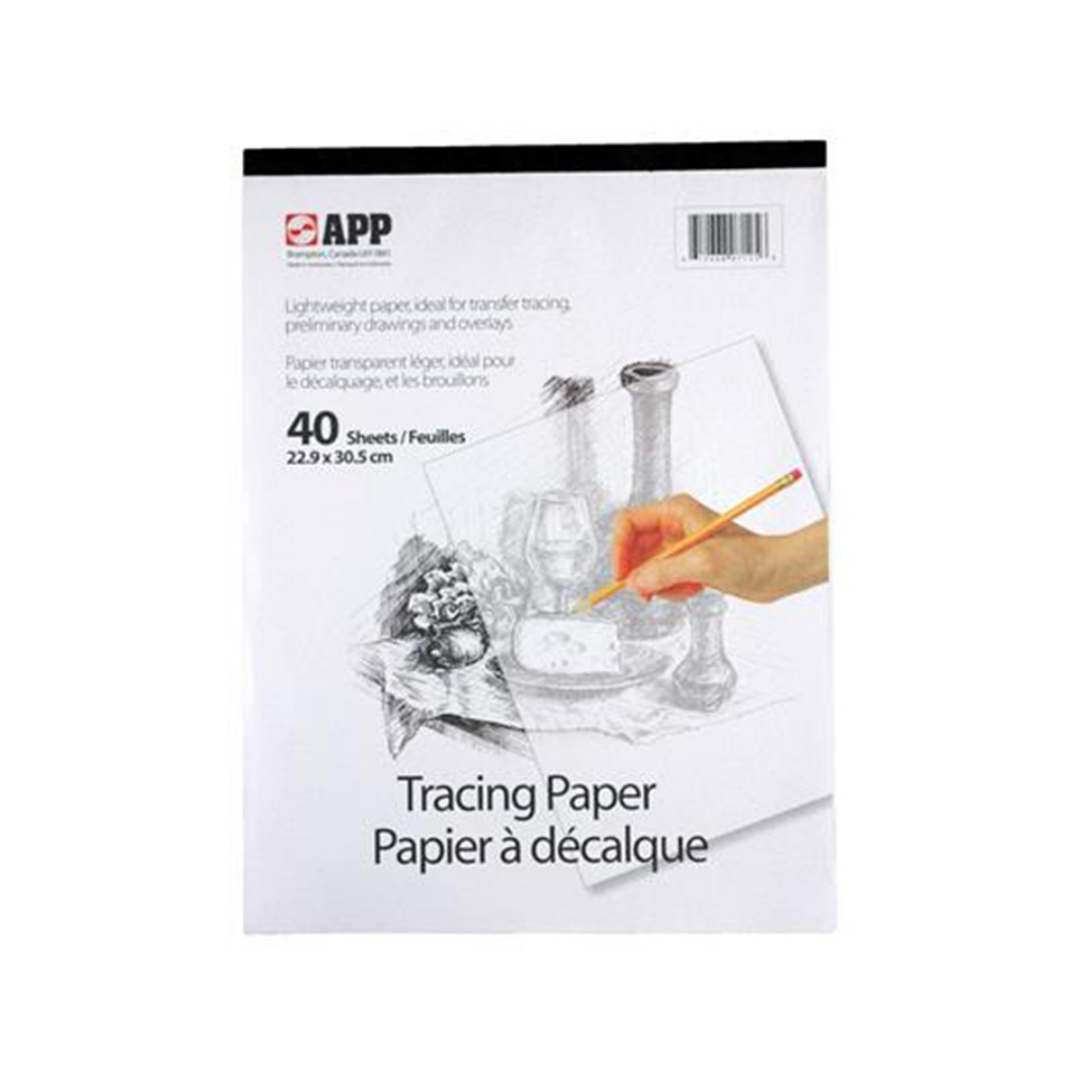 9” x 12” Tracing Paper Pad – 40 Sheets – Teacher's File